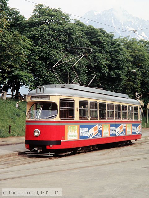 Österreich – Straßenbahn Innsbruck - Triebwagen 61 - 66