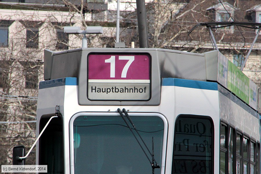 Schweiz – Straßenbahn - Zürich - Triebwagen 2080