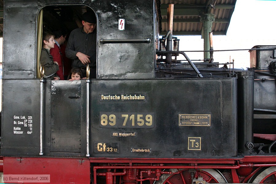 Deutschland – Dampflokomotiven - Lok 89 7159