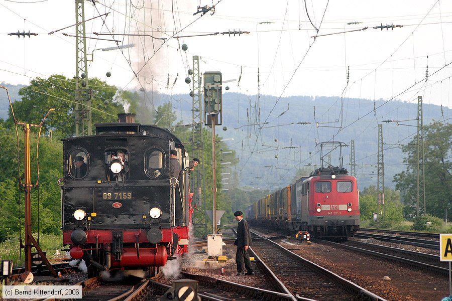 Deutschland – Dampflokomotiven - Lok 89 7159