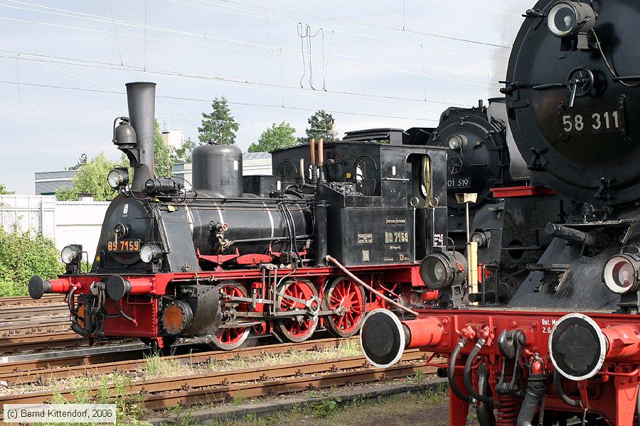 Deutschland – Dampflokomotiven - Lok 89 7159